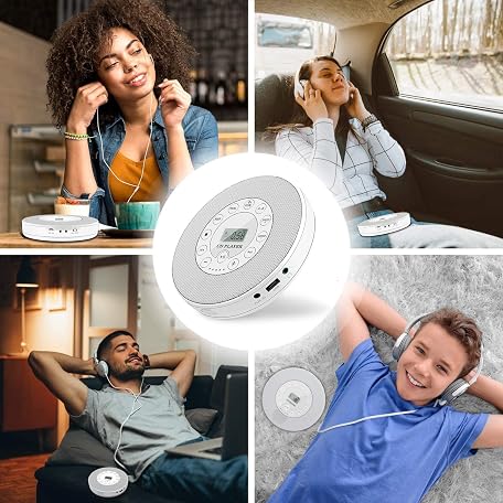 Mua Rechargeable Portable Bluetooth CD Player,Lukasa Compact Music CD ...