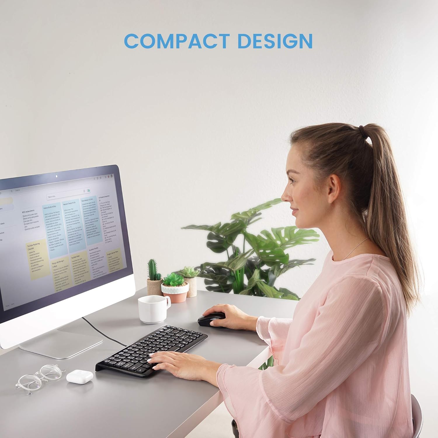 Perixx PERIBOARD-407B, Mini Keyboard – Wired USB Interface – Piano ...