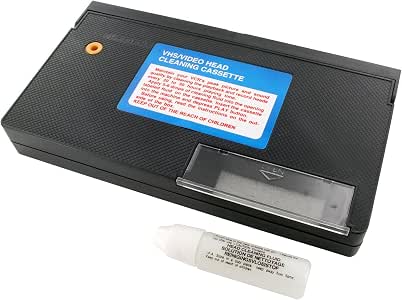 VHS VCR Head Cleaner Kit RAXX Video Cassette Tape with Cleaning Fluid ...