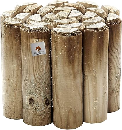 Ruddings Wood 9" Log Roll Border Edging: Amazon.co.uk: DIY & Tools