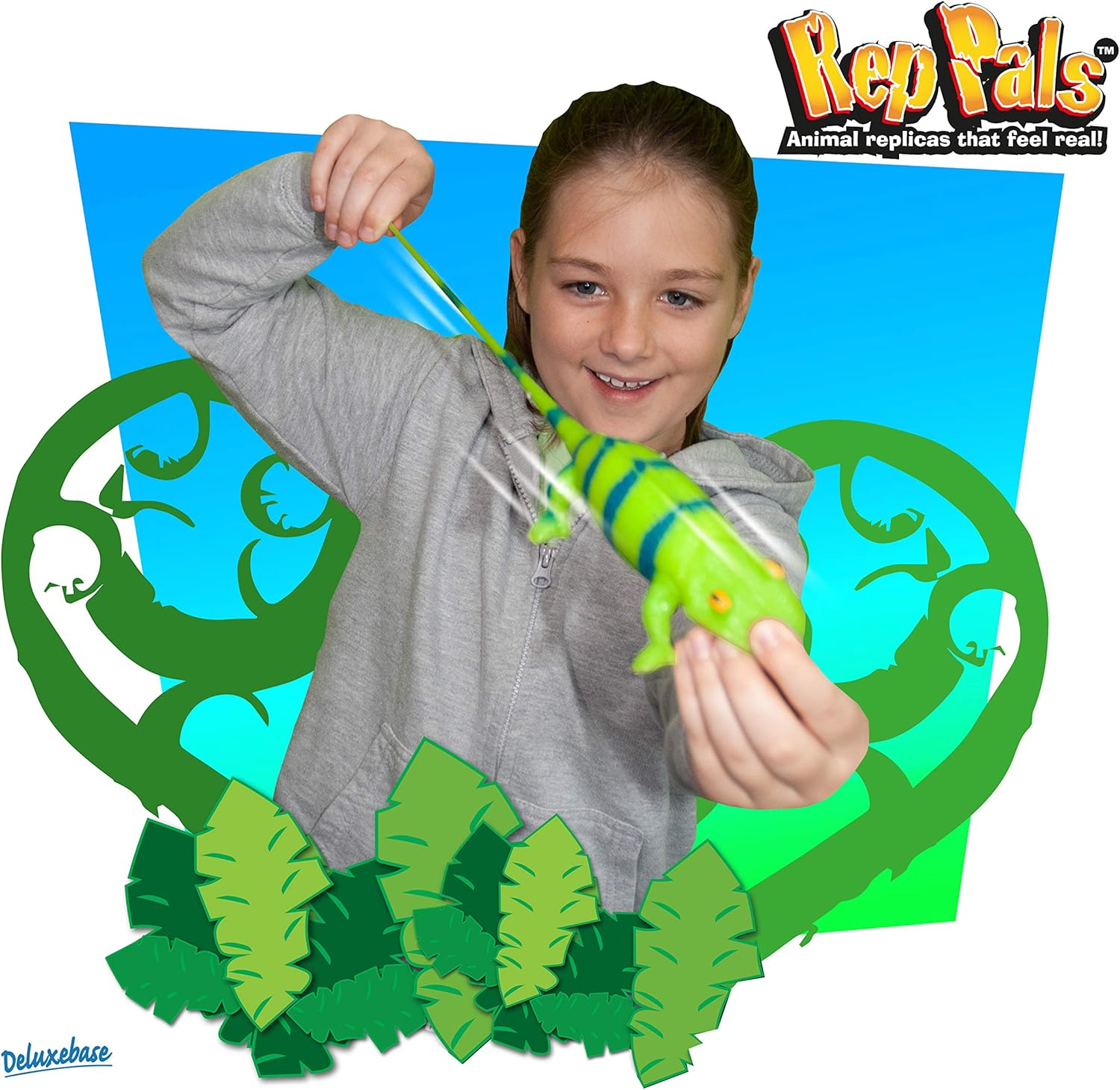Rep Pals Chameleon Stretchy Toy from Deluxebase. Super stretchy animal ...