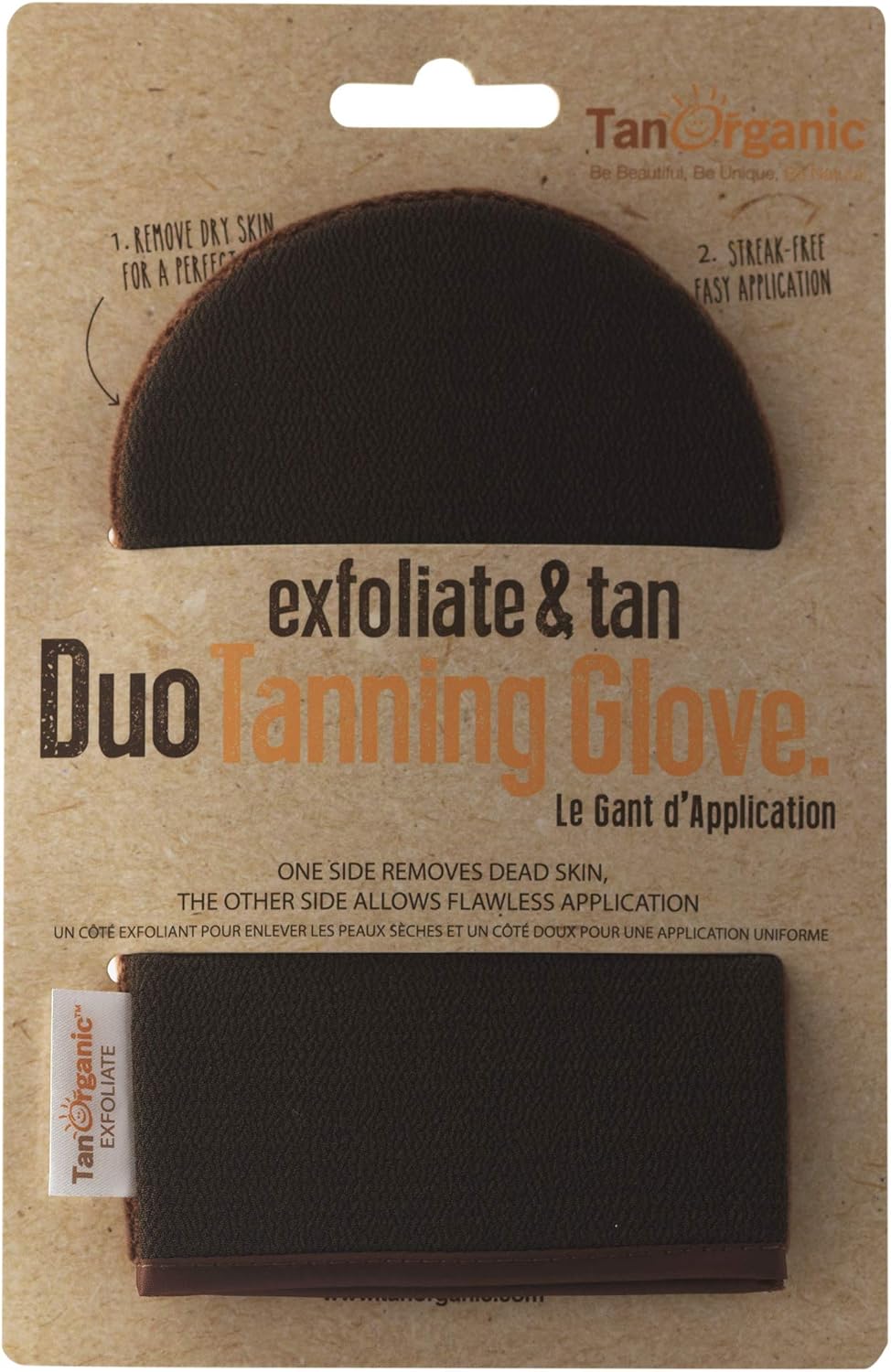 TanOrganic 2 in 1 Body Exfoliating and Fake Tan Applicator Duo Mitt for ...