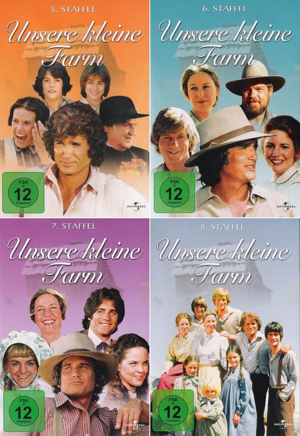 Unsere kleine Farm - Die komplette 5. + 6. + 7. + 8. Staffel 4-Boxen / 24-Disc: Amazon.de ...