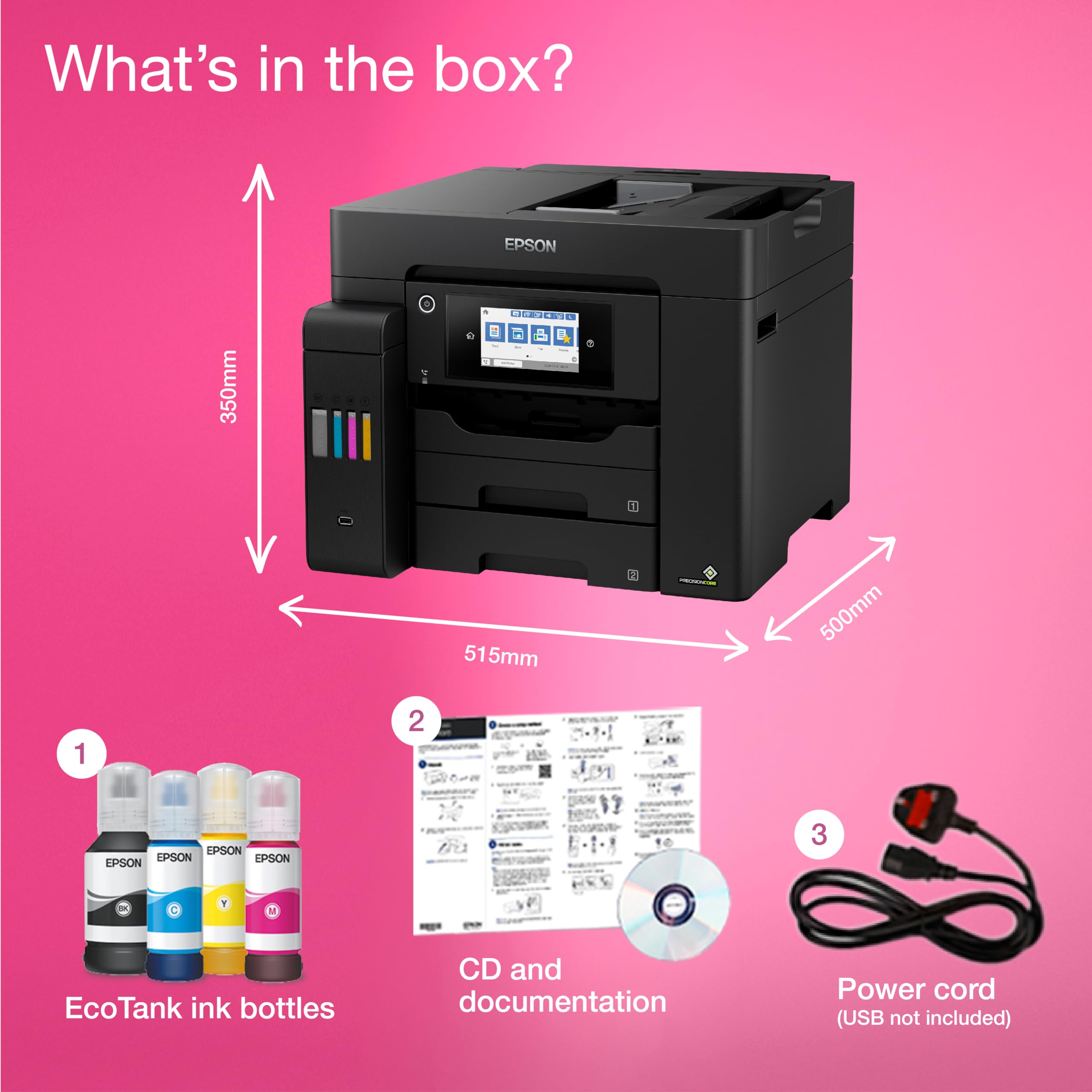 Mua Epson EcoTank ET-5800 A4 Multifunction Wi-Fi Ink Tank Printer with Fax trên Amazon Anh chính ...