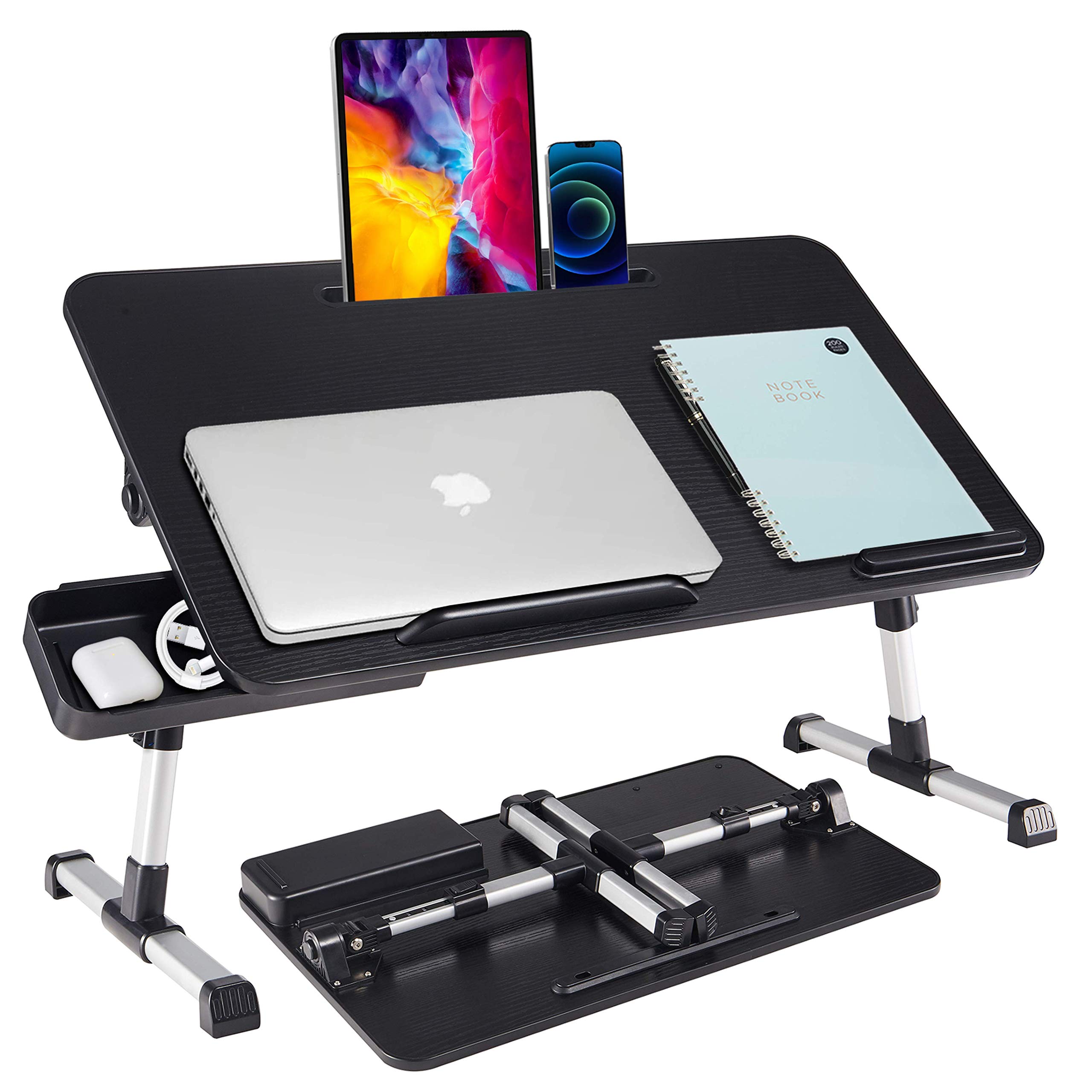 Lap Desk for Laptop,BUILDEC Adjustable Laptop Stand for Desk with ...