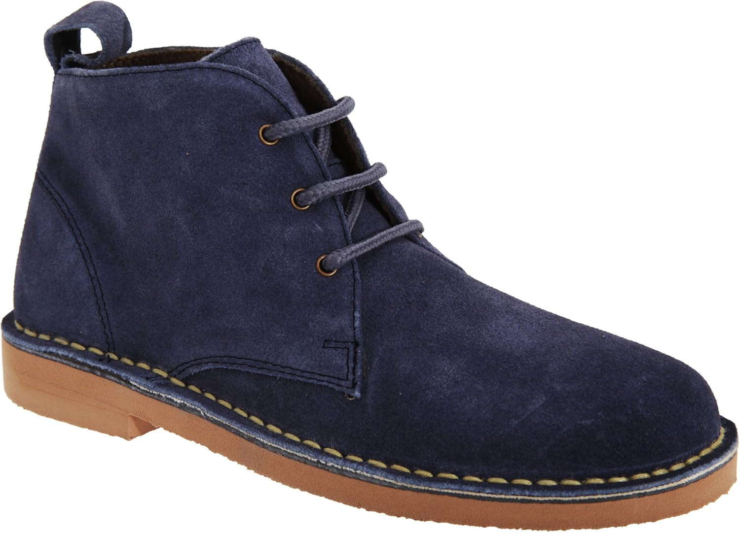 Roamers Womens/Ladies Real Suede Lightweight Desert Boots (3 UK) (Blue ...