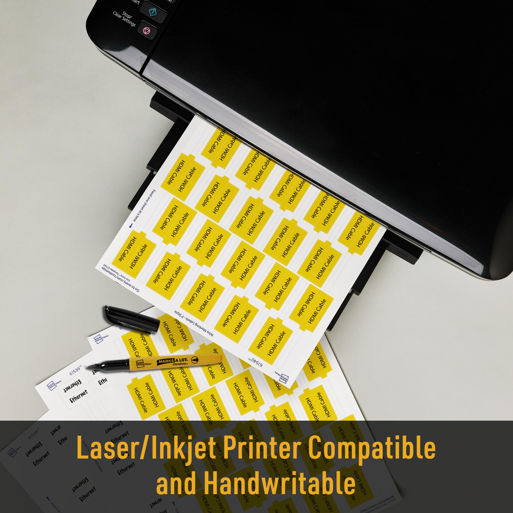 Mua Avery Cable Labels, P-Style Self-Adhesive Cord Labels, 1.02" x 3.3 ...