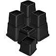 Utopia Bedding Premium Adjustable Furniture Risers - 3, 5 or 8 Inch Bed ...
