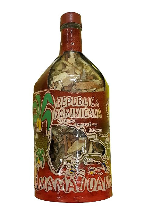 Amazon.com | Mamajuana Bottle Dominican Ron Decorative Glass Bottle ...