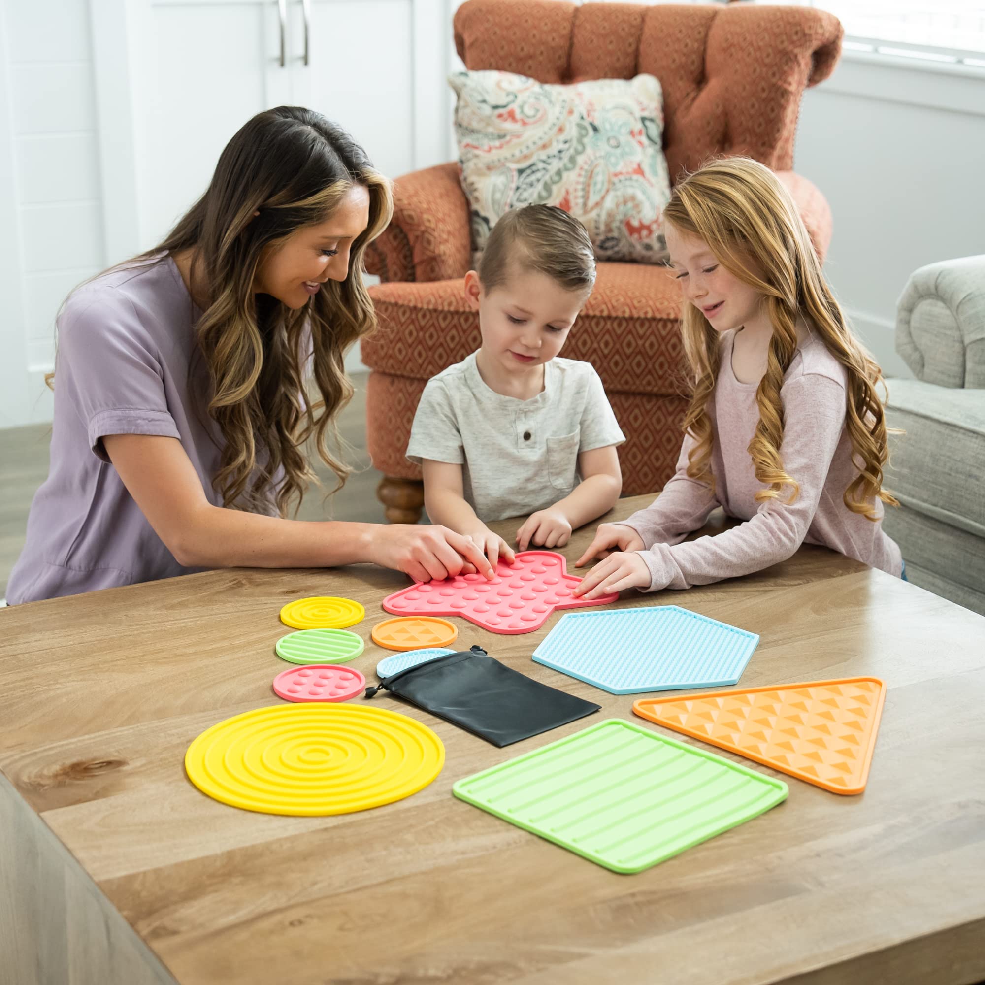 Mua Calming Sensory Shapes - Tactile Sensory Tiles Discs for Learning ...