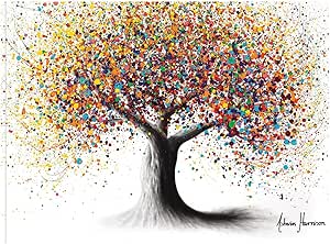 Amazon.com: Fine Art Canvas Rainbow Soul Tree Canvas Print by Artist ...