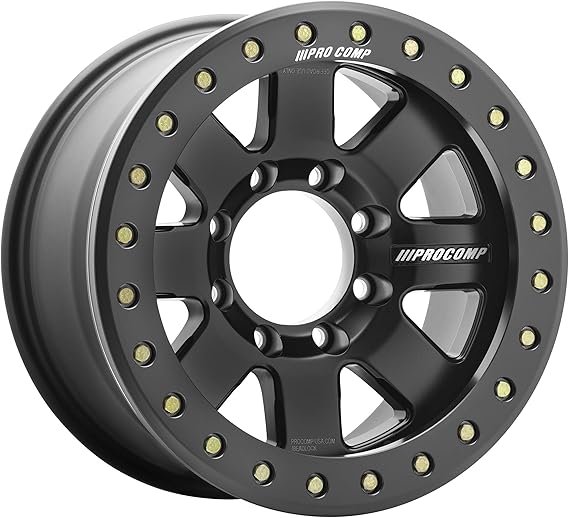 PRO COMP Series 75 Trilogy Race Beadlock Wheel Satin Black (17x9 / 8x6 ...