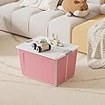 Amazon.com - 92 Quart Pink Collapsible Storage Bins with Lids - Large ...