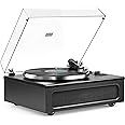 Amazon.com: All-in-One Record Player High Fidelity Belt Drive Turntable for Vinyl Records Built ...