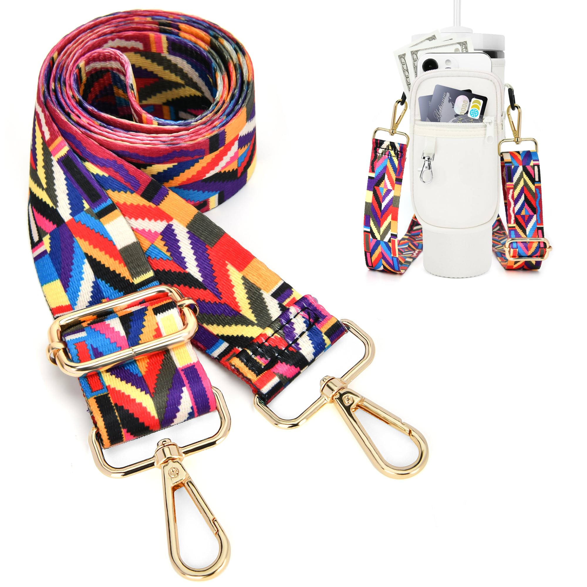 LOKASS Shoulder Strap For Stanley Cup Carrier Bag, Wide Shoulder Strap ...
