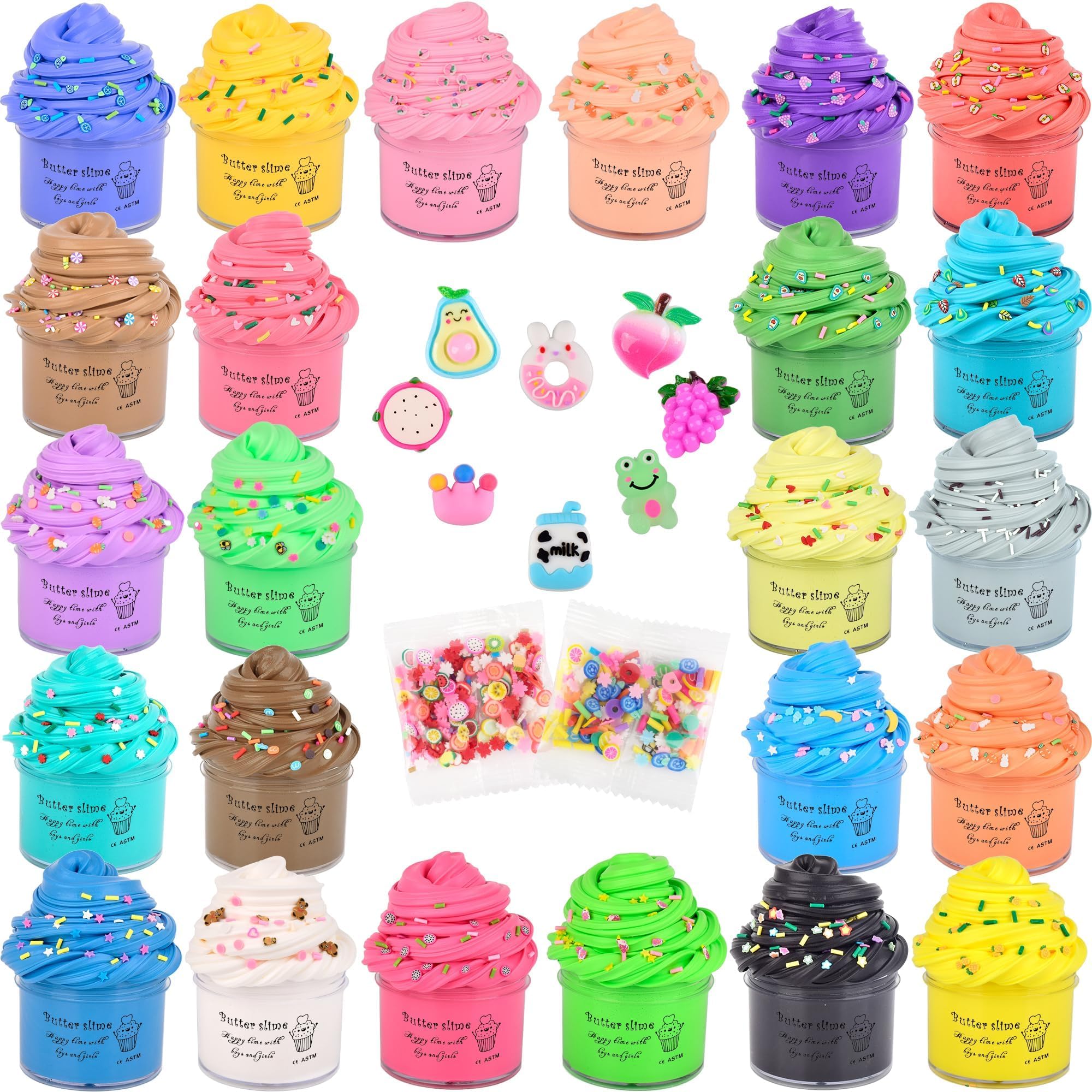Mini Slime kit,24 Pack Butter Slime Party Favors, Slime Bulk for ...