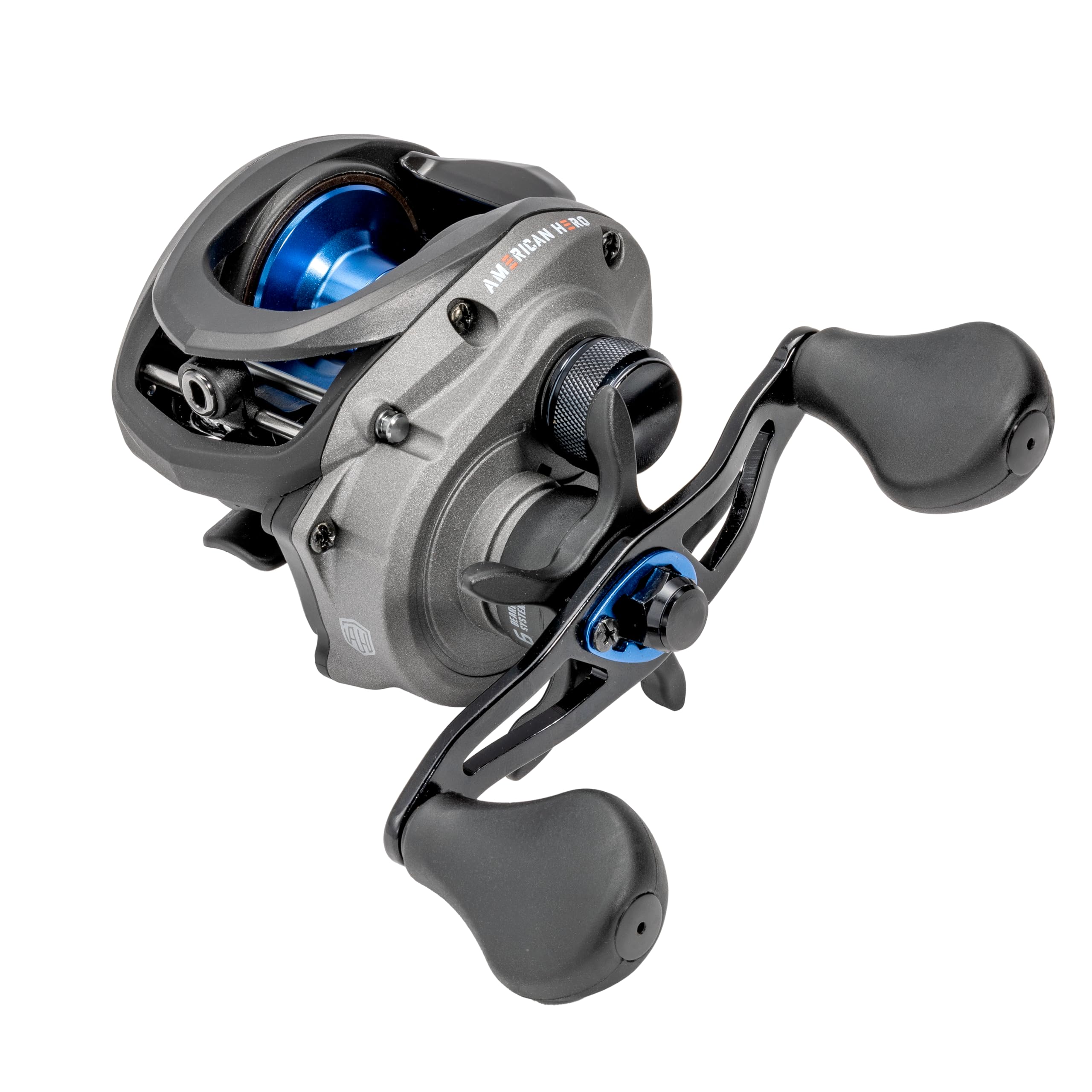 Lew’s American Hero Baitcast Fishing Reel, 4+1 Bearings, 7.5:1 Gear ...