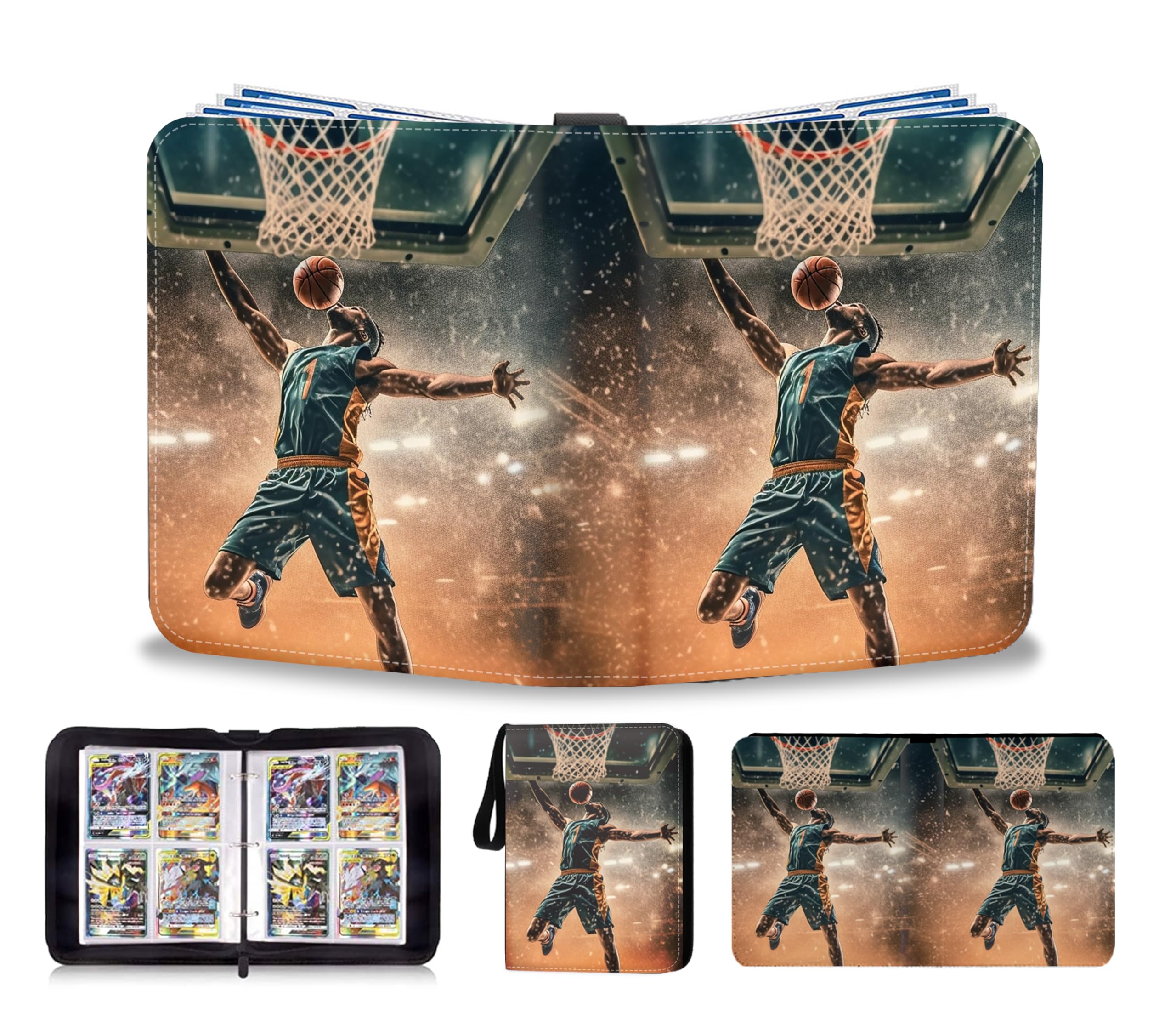 Basketball Card Binder 400 Pockets - Basketball Card Binder with ...