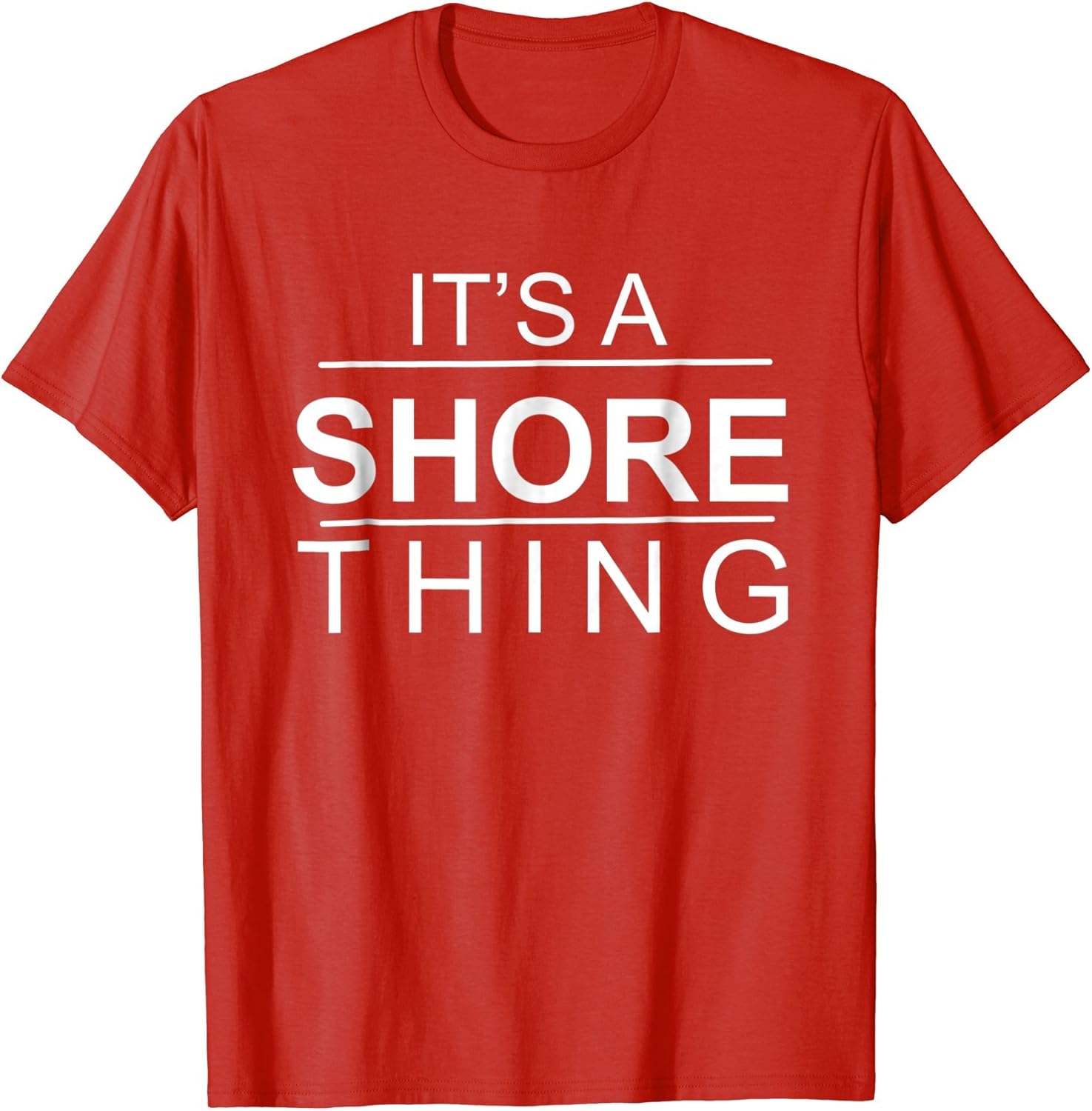 Amazon.com: It's A Shore Thing Shirt Vacation Tee Short Sleeve: Clothing