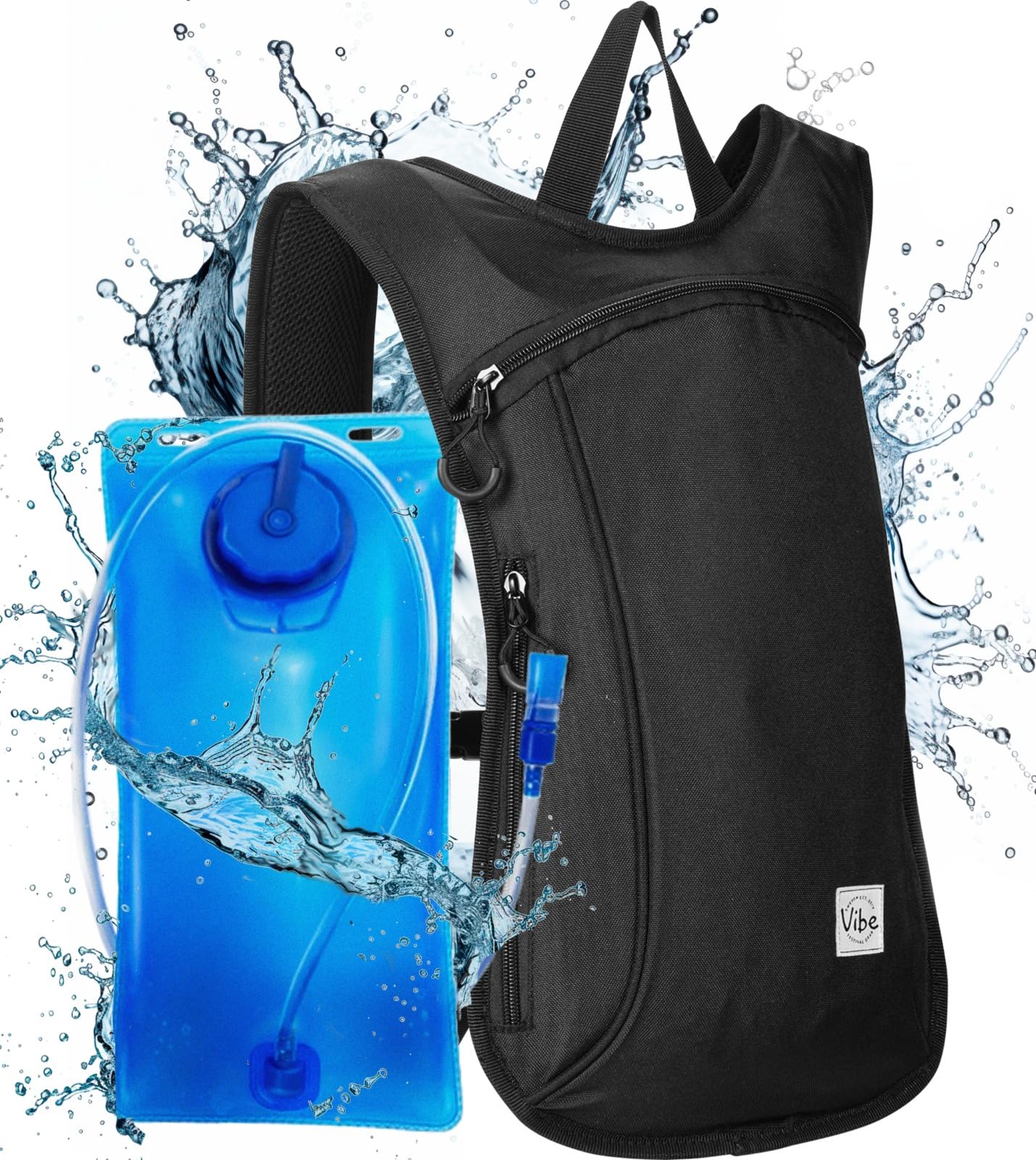 Vibe Hydration Pack Backpack with 2L Bladder for Women, Men, Teens ...