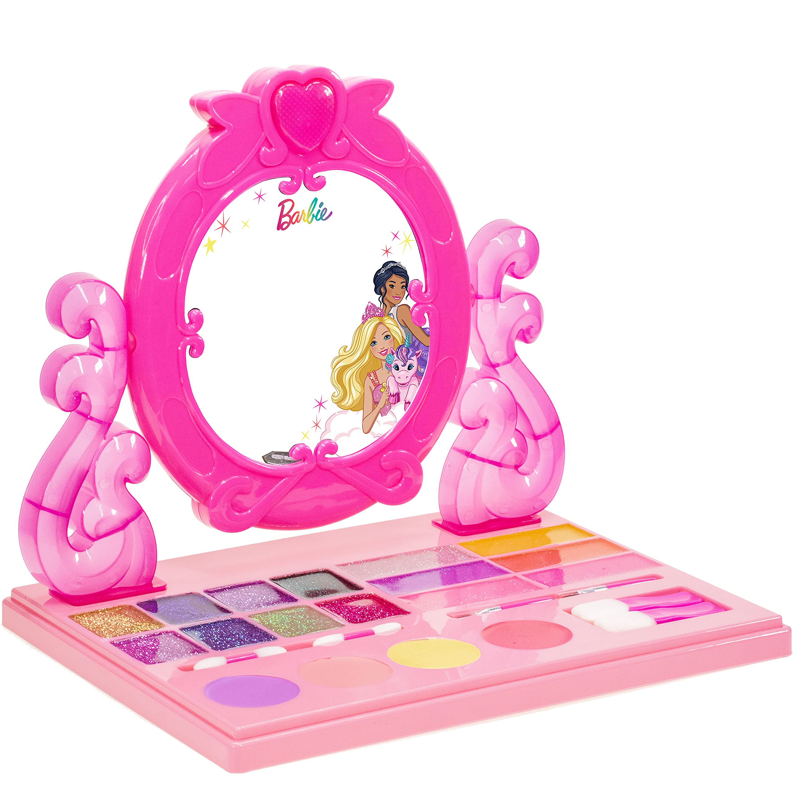 Mua Barbie - Townley Girl Cosmetic Vanity Compact Makeup Set with Light ...
