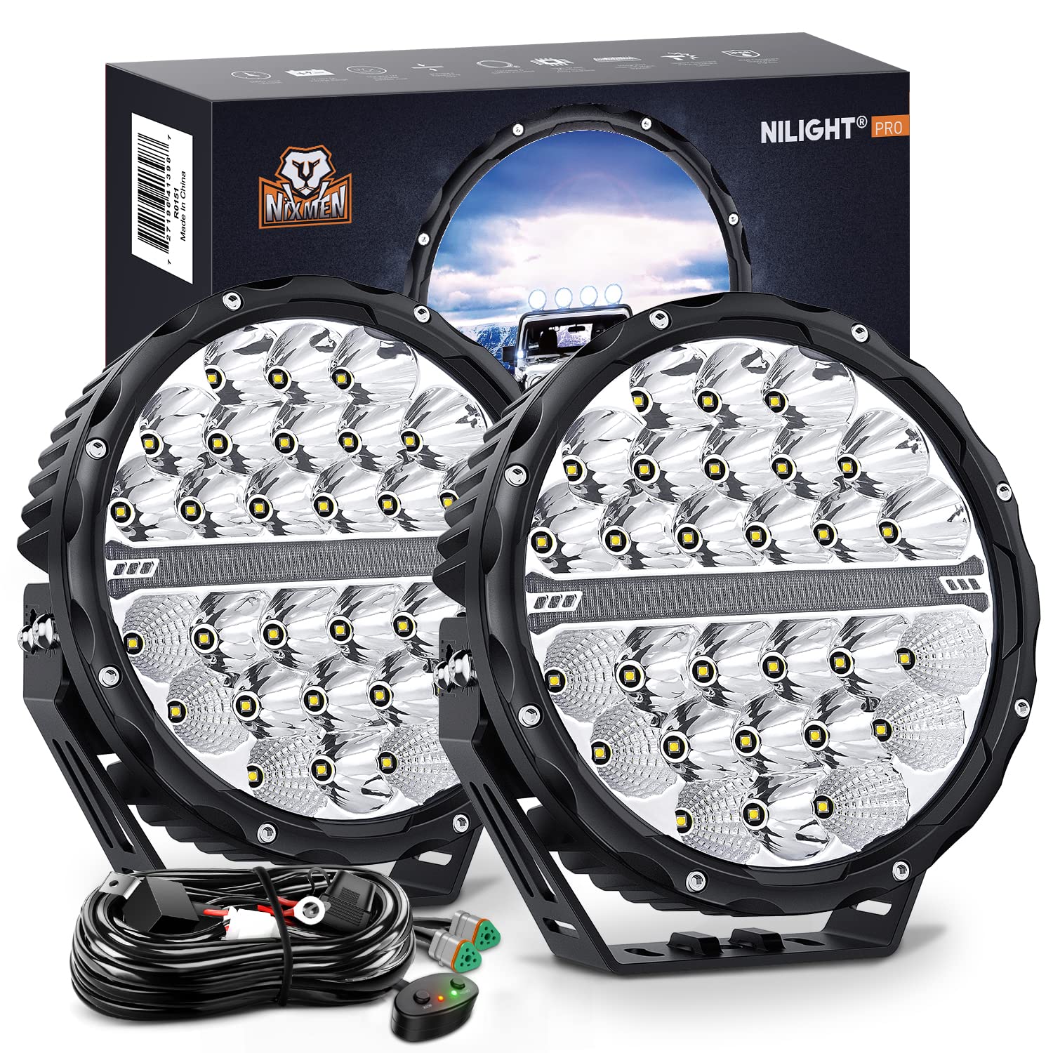 Mua 9 Inch Round Offroad LED Driving Lights with DRL 2PCS 140W 15560LM ...