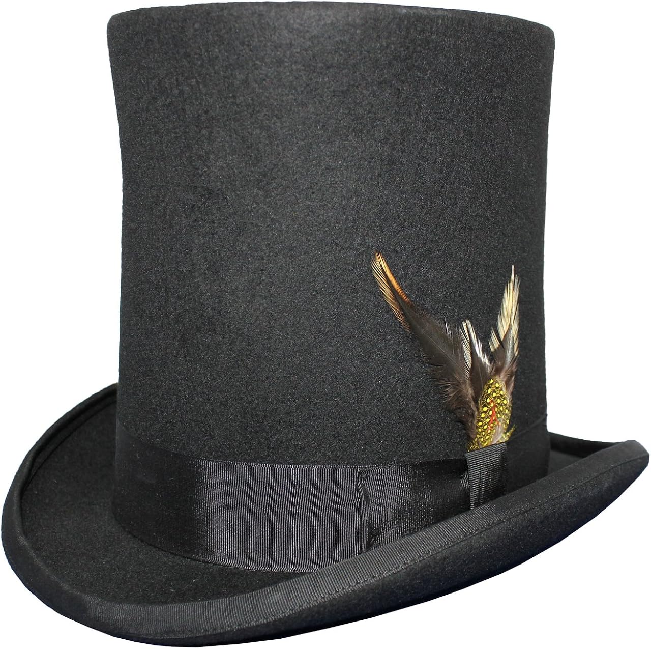 Gents LINCOLN High Top Hat - 100% Wool - Satin Lined - Removable ...