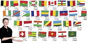 Amazon.com : Flags of French Speaking Countries Bulletin Board Set ...