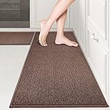 Amazon.com: PURRUGS Machine Washable Kitchen Rug Set of 2, Non-Slip ...