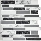 Amazon.com: CRE8TIVE 4 Sheets Yellow Marble Tiles Peel and Stick ...