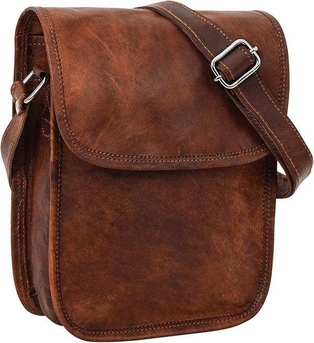 Gusti Leder nature"Tamara" Genuine Leather Shoulder Messenger Shopper ...