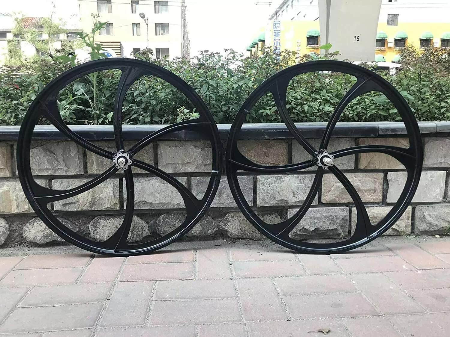 26 inch Mag Wheel Set Rims Front & Rear 100x120mm for Single Speed ...