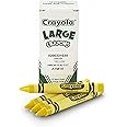 Amazon.com: Crayola Large Crayons, Yellow, Art Tools for Kids, 12 Count ...