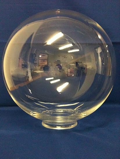 12" CLEAR Acrylic Plastic Light Round Globe Lamp fixture - - Amazon.com