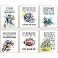 Amazon.com: Positive Quotes Football Wall Decor, Football Room Decor ...