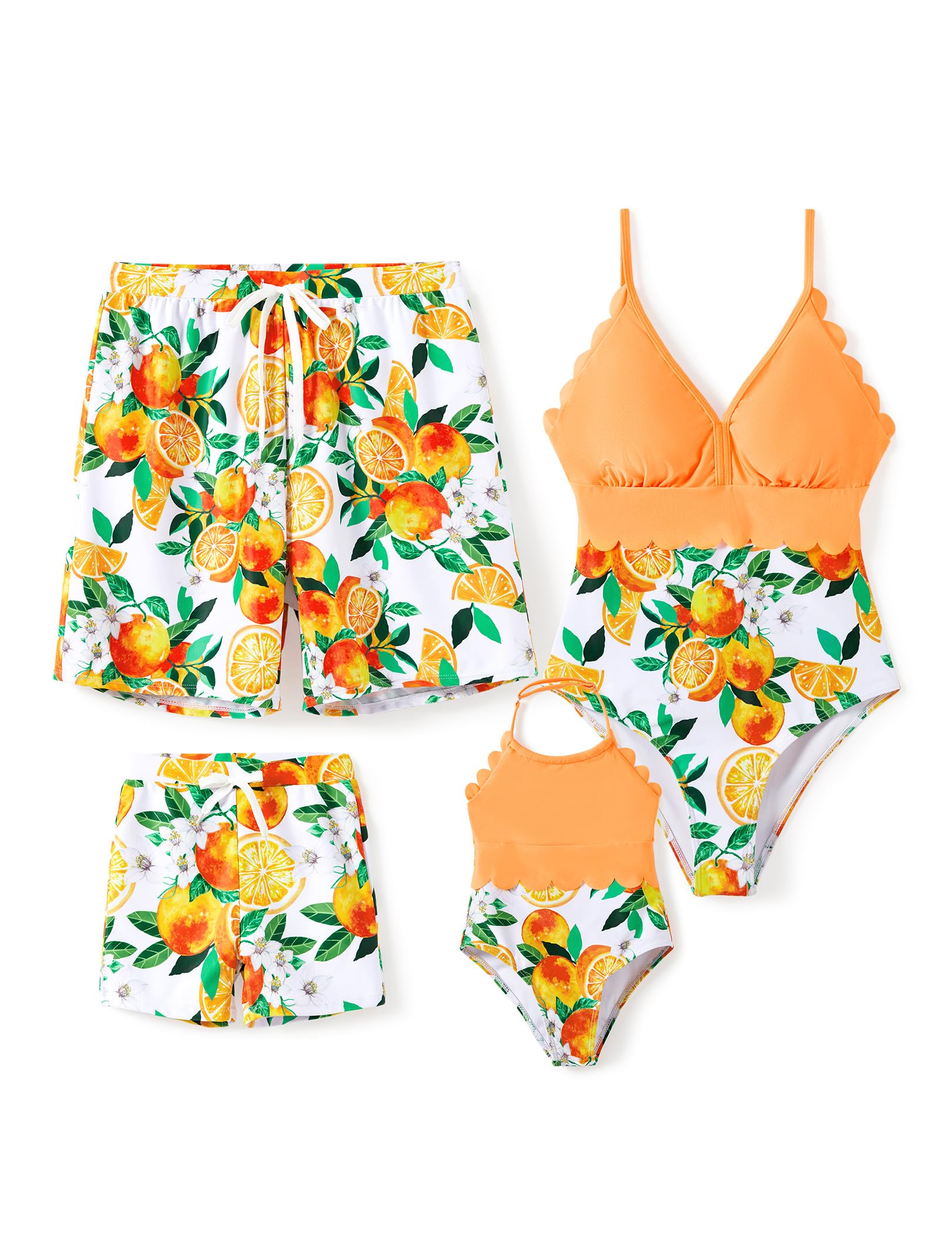 PATPAT Family Matching Swimsuits One Piece Bathing Suits Tropical Fruit ...