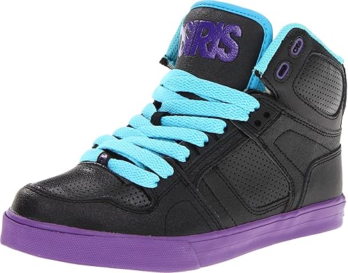 Osiris Boy's NYC 83 Vulc Black/Purple/Teal Fashion Sports Skate Shoe ...
