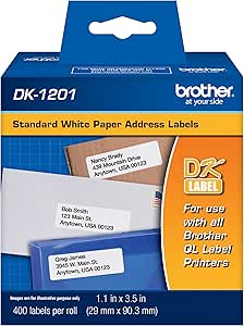 Brother DK-1201 Die-Cut Standard Shipping Labels : Blanchard, Frank Le ...