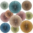 Amazon.com: Weekgrat 18 Pcs Boho Hanging Paper Fans Decor Back to ...