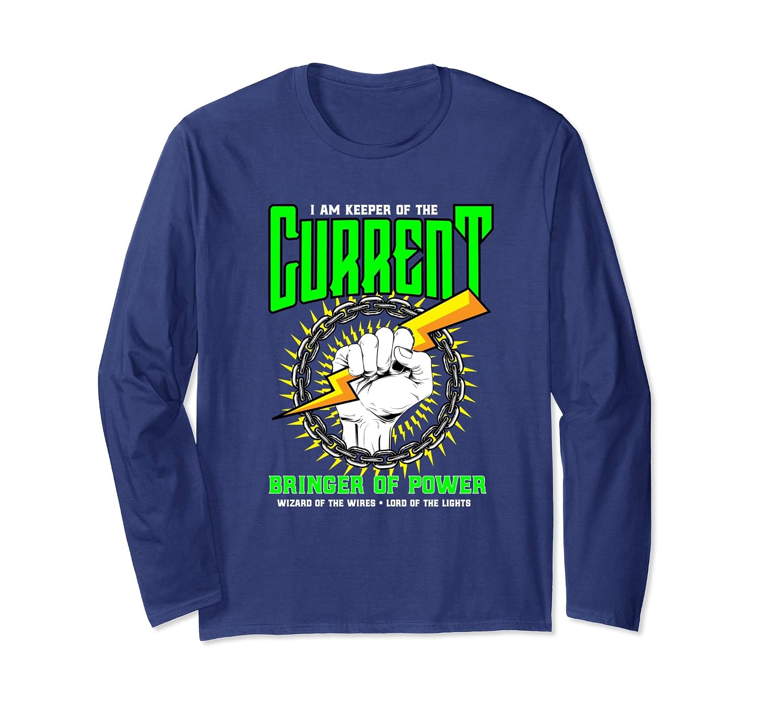 Electrician Long Sleeve Shirt Electrical Engineer Lineman-4LVS – 4loveshirt