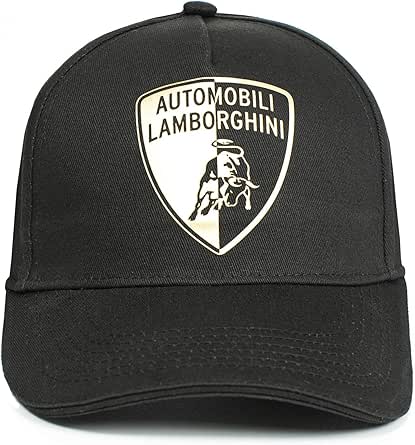 LAMBORGHINI Halved Shield Cap Black at Amazon Men’s Clothing store