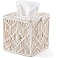 Amazon.com: Mkono Tissue Box Cover Boho Decor Square Tissues Holder ...