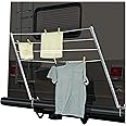 Amazon.com: KUAFU RV Clothes Drying Rack Bumper-Mounted Clothesline ...