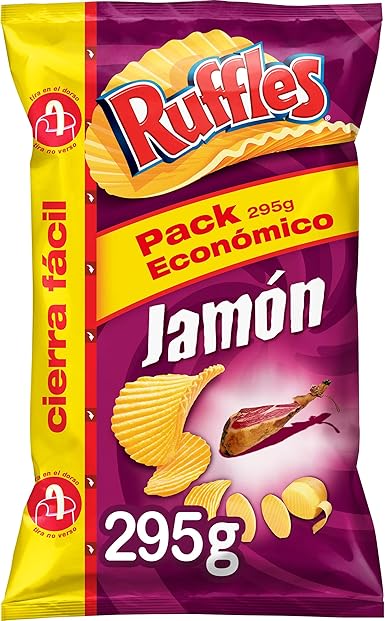 Ruffles Jamon, Patatas fritas - 295 gr: Amazon.es: Alimentación y bebidas