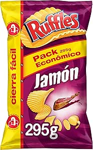 Ruffles Jamon, Patatas fritas - 295 gr: Amazon.es: Alimentación y bebidas