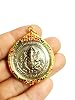 Pendant Lord ganesha gold case amulet hindu god of great with amulet ...