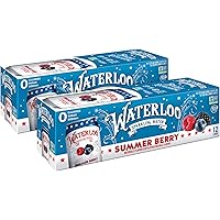 Amazon.com: Waterloo Sparkling Water, Summer Berry Naturally Flavored ...