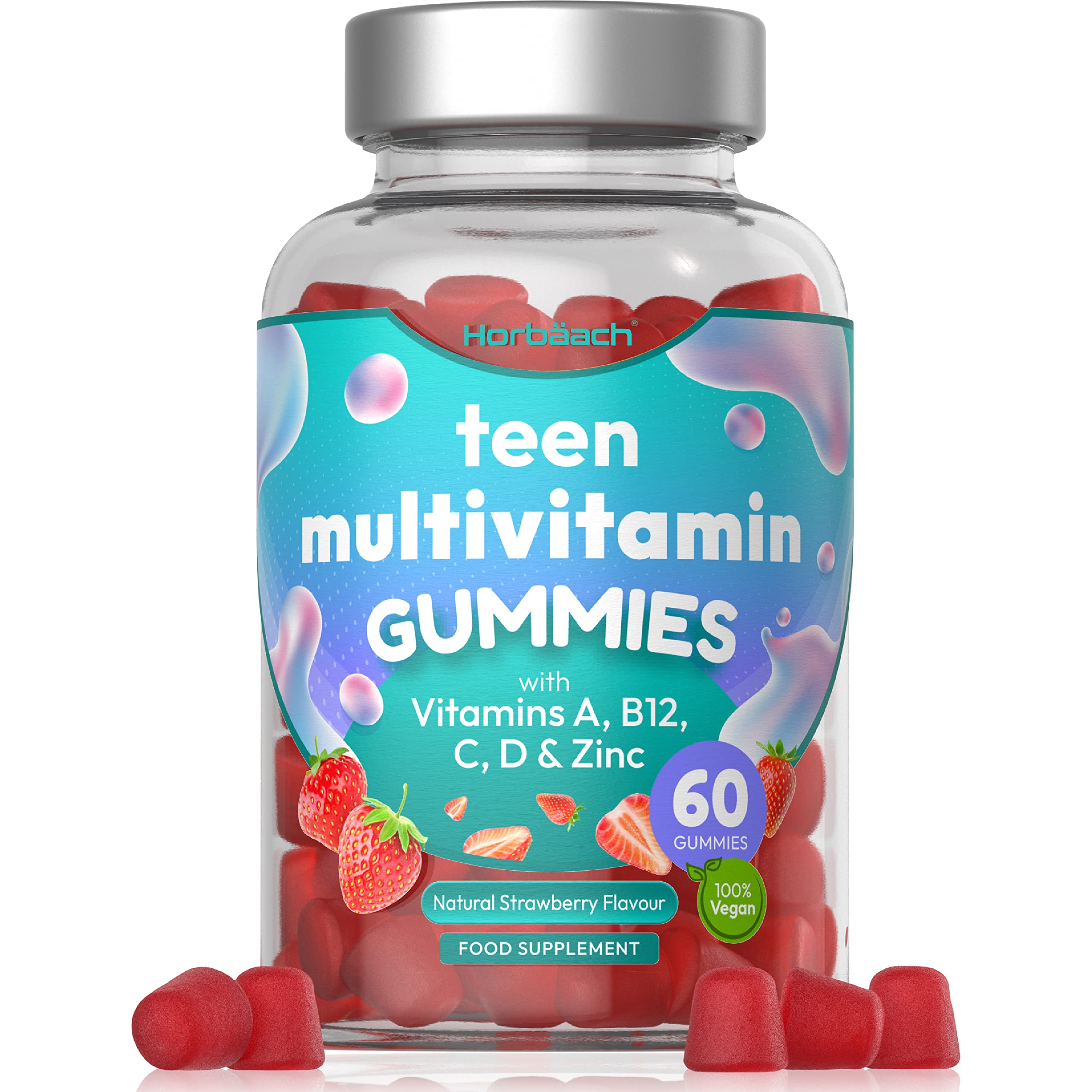 Mua Multivitamins for Teens | 60 Vegan Gummies | 14 Essential Nutrients | with Vitamin A, B12, C ...