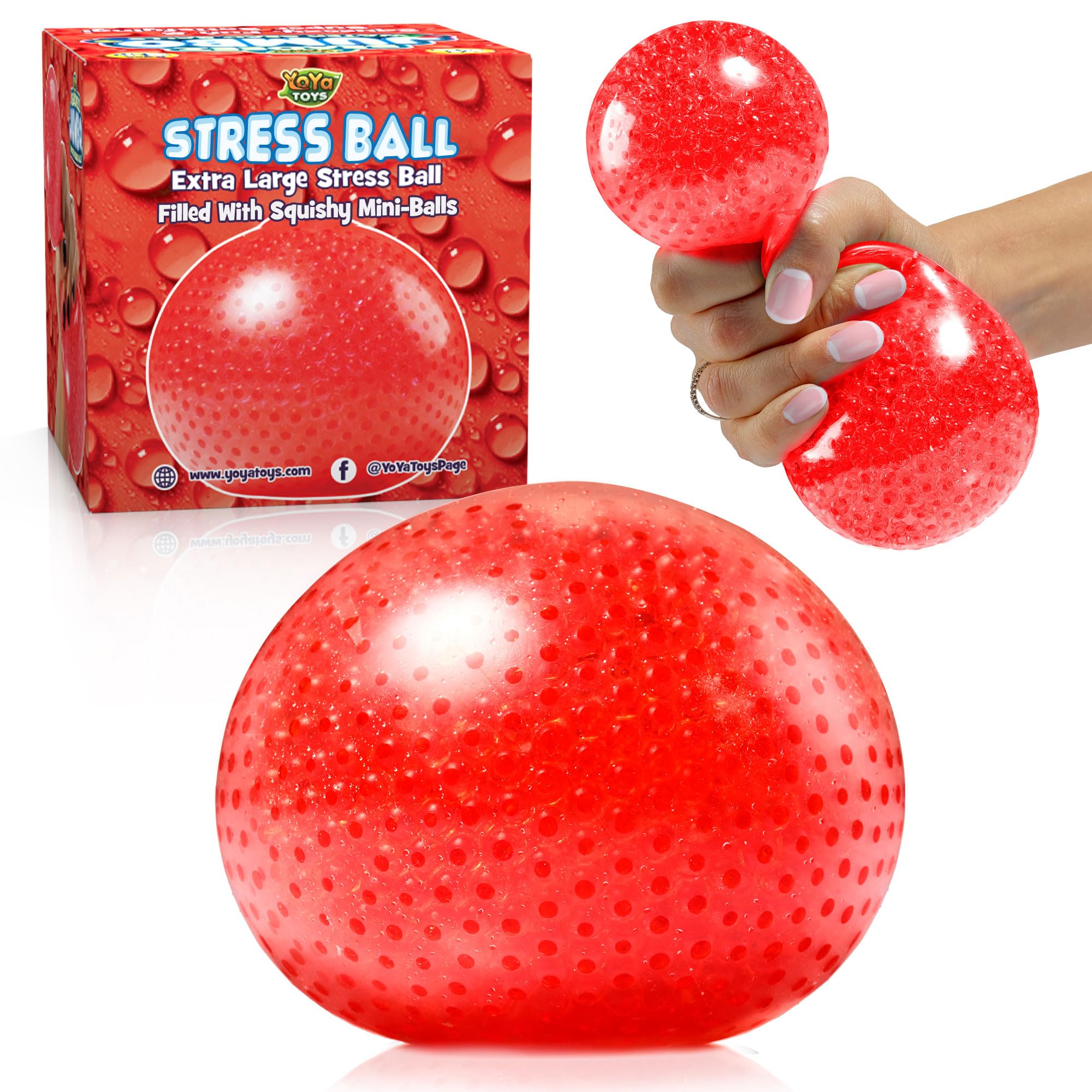 Mua Yoya Jumbo Sized Red Fidget Squishy Ball, Super Soft Fun Squishy ...