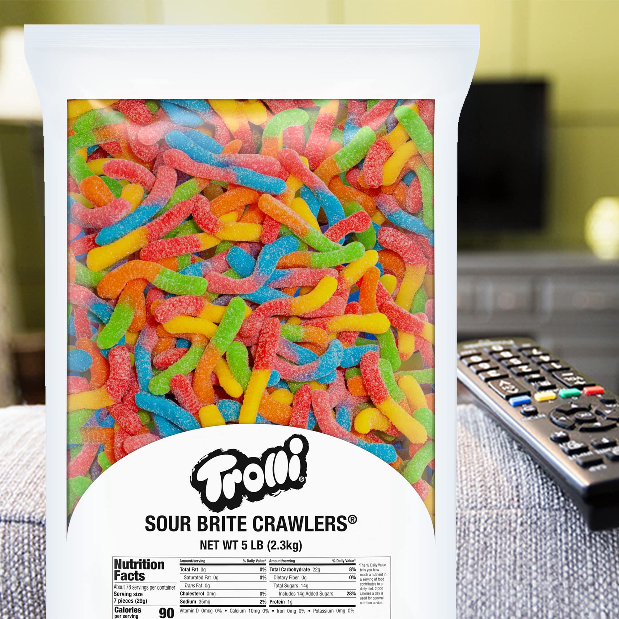 Mua Sour Brite Crawlers Candy, Gummy Worms Sour Candy, 5 Pound Bulk Bag ...